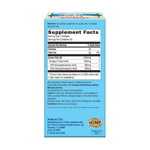 Extra Omega-3 - 1400mg EPA & DHA for Heart & Brain | CATALO USA
